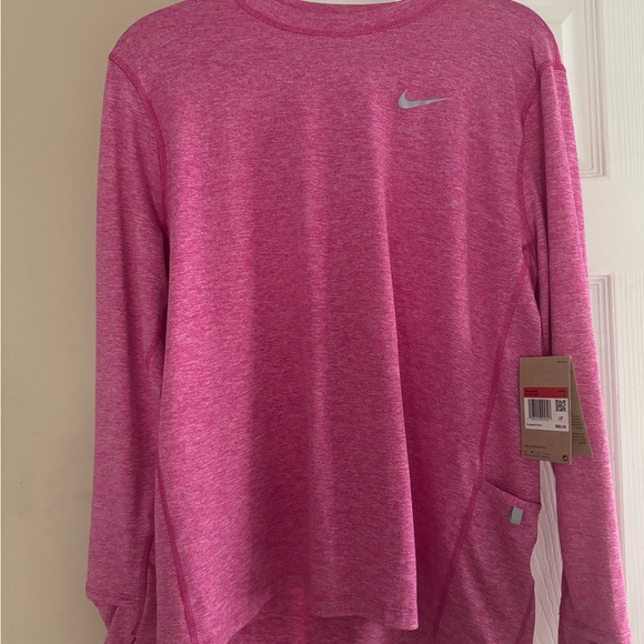 Nike | Tops | Nike Pink Long Sleeve Running Shirt | Poshmark
